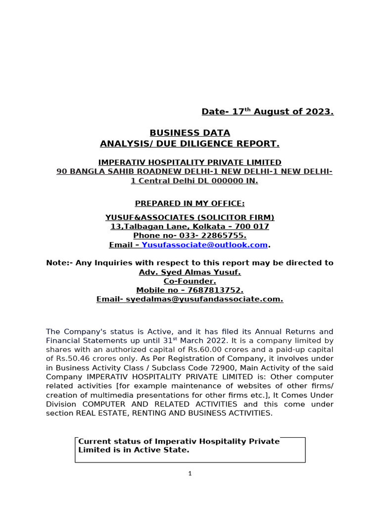 Business Analysis for Investors | PDF | Expense | Business