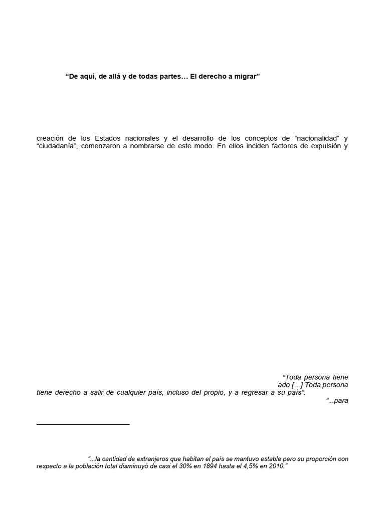 derecho a migrar | PDF | Migración humana | Inmigración derecho a migrar | PDF | Migración humana | Inmigración