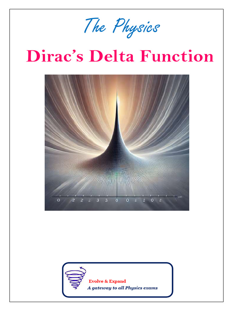 Dirac's Delta function-Pub | PDF | Fourier Transform | Laplace Transform