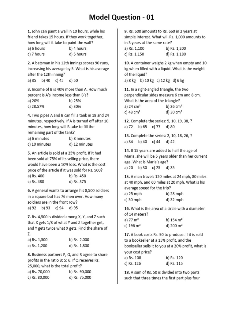 mq01 | PDF | Interest | Flag