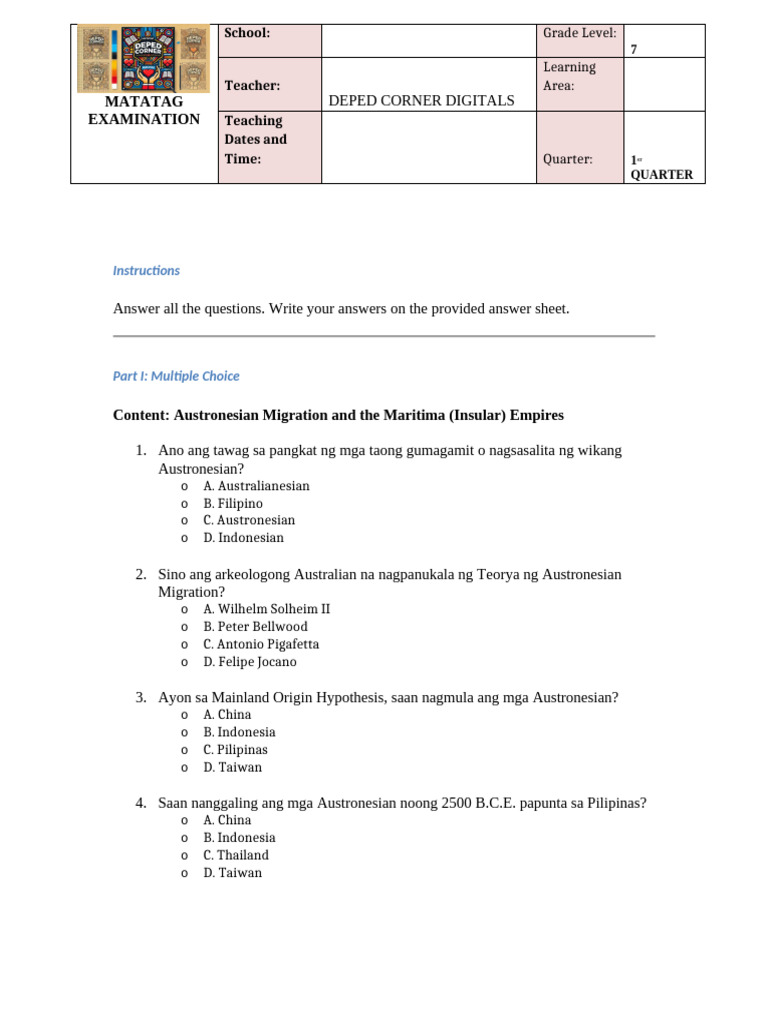 Apan W5-Deped Corner Digitals | PDF