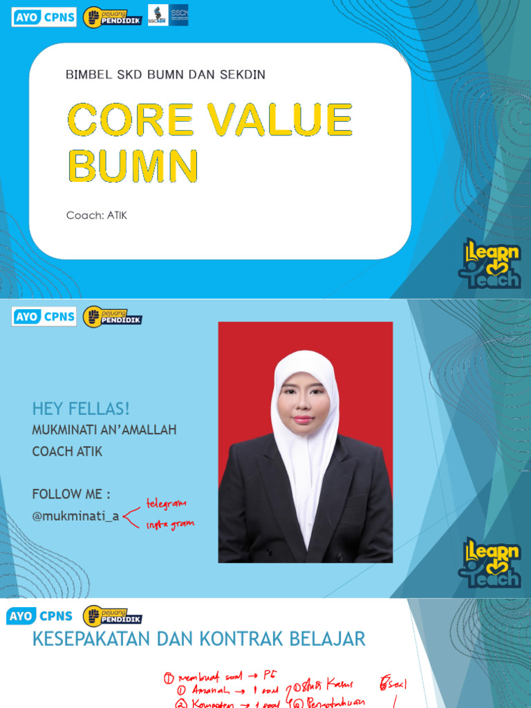 3. Core Values BUMN_Coach Atik | PDF