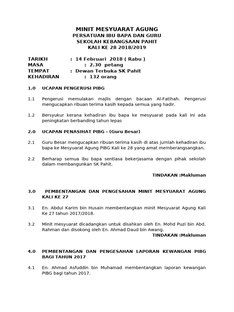 Minit Mesy. Agung 2018 | PDF