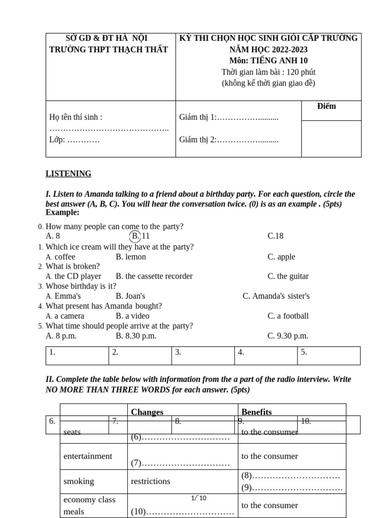 HSG10 - TA ( 2022-2023) | PDF | Tulip | Netherlands