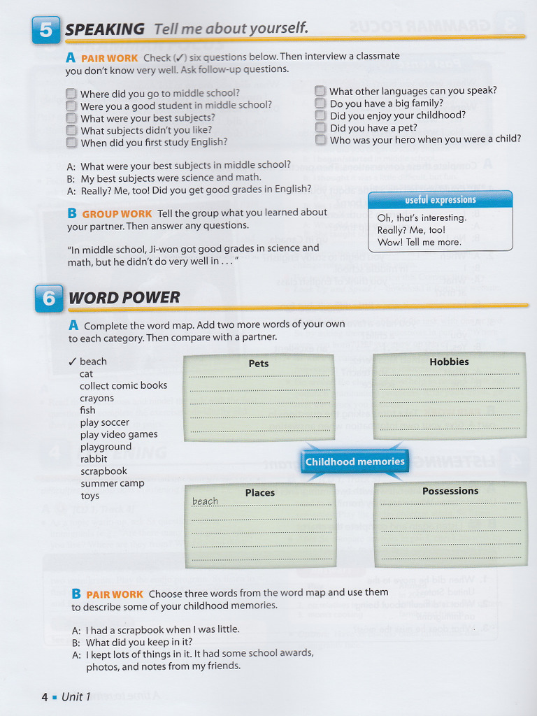 (SB) Interchange 2 - Unit 1 - Lesson 2 | PDF