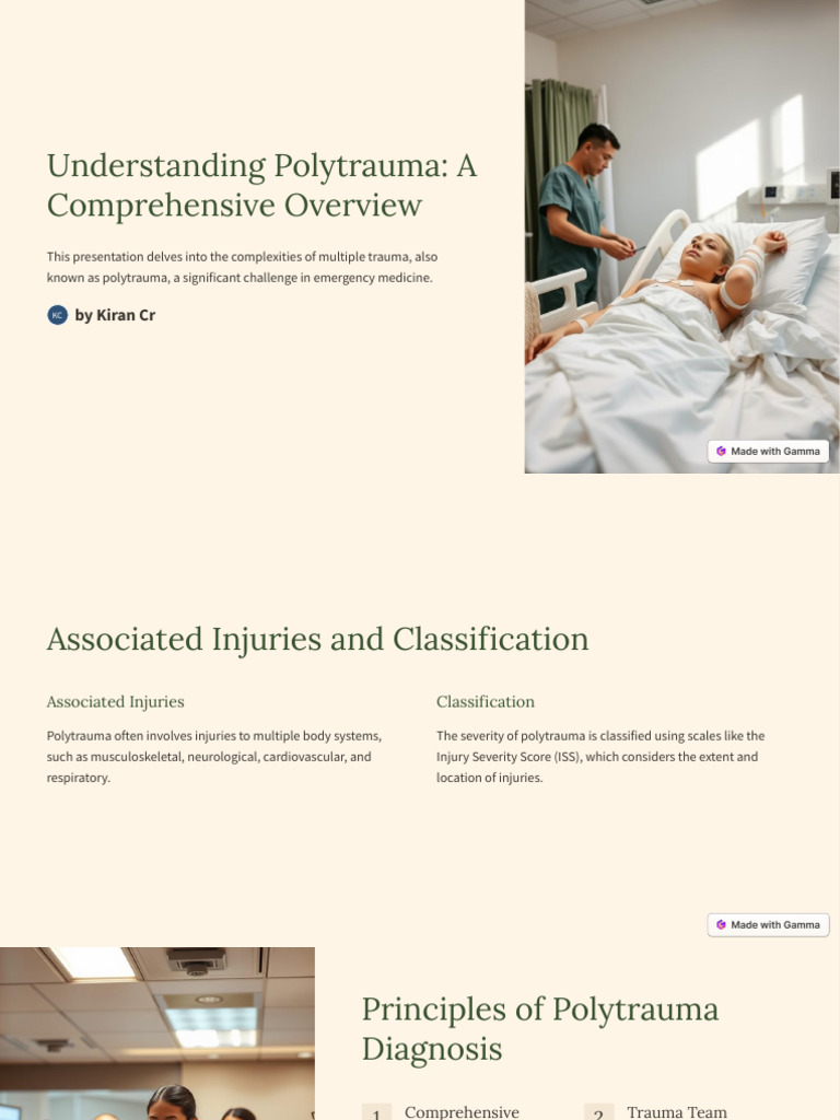 Understanding Polytrauma A Comprehensive Overview | PDF | Bleeding ...