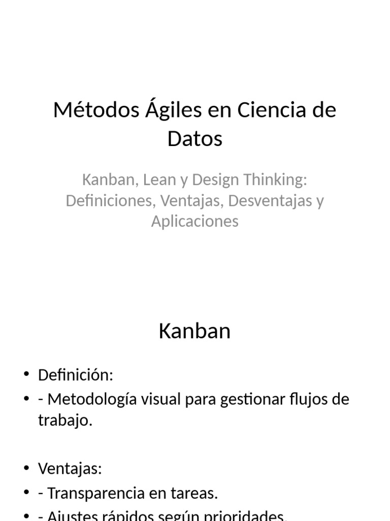 Metodos Agiles Ciencia Datos | PDF