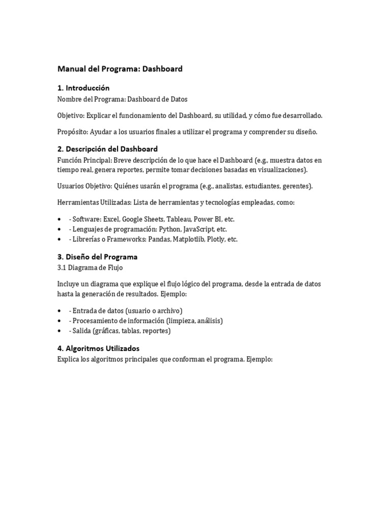 Guía Completa del Dashboard de Datos | PDF