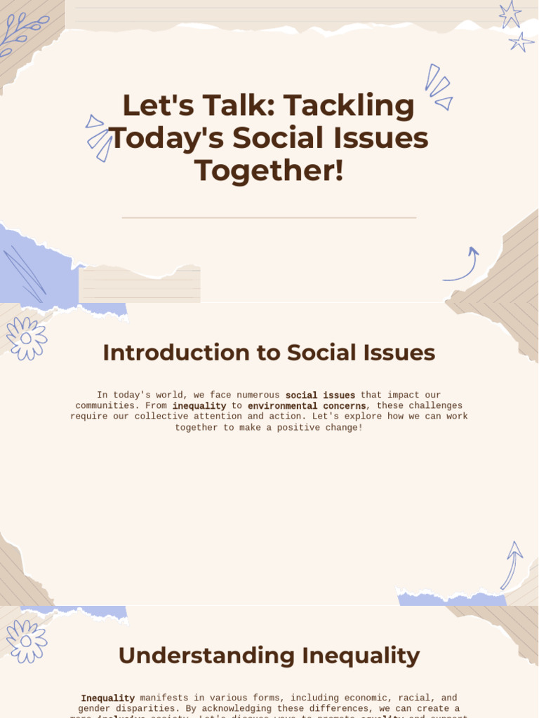 Slidesgo Lets Talk Tackling Todays Social Issues Together ...