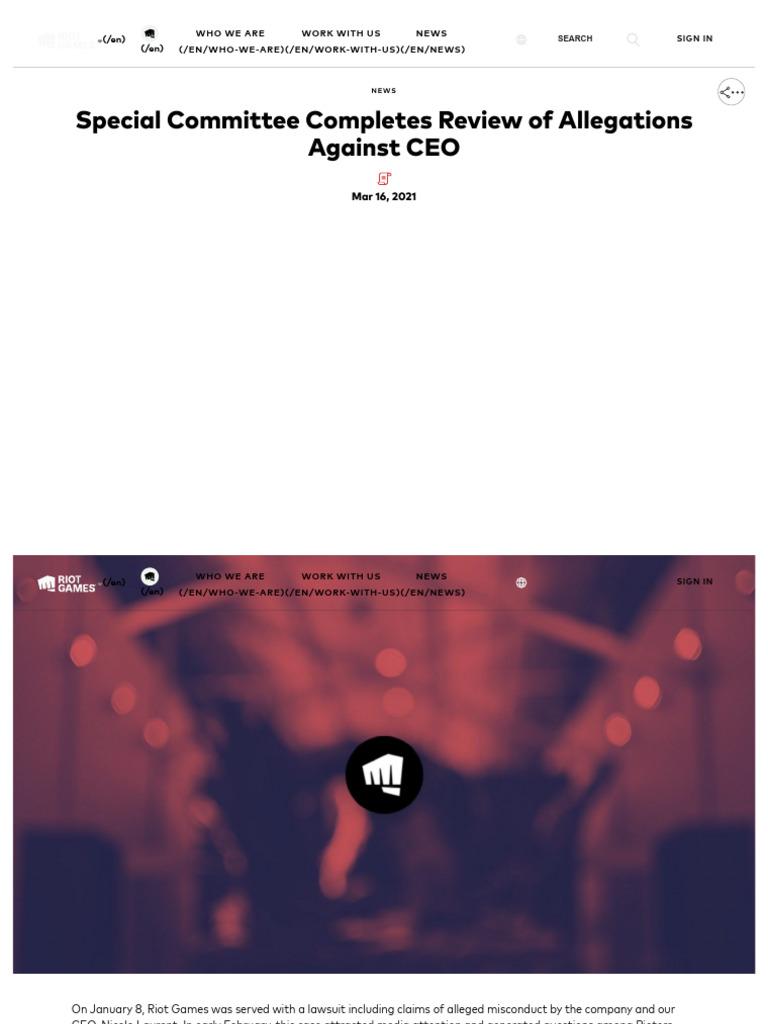 Special Committee Completes Review of Allegations Against CEO - Riot ...