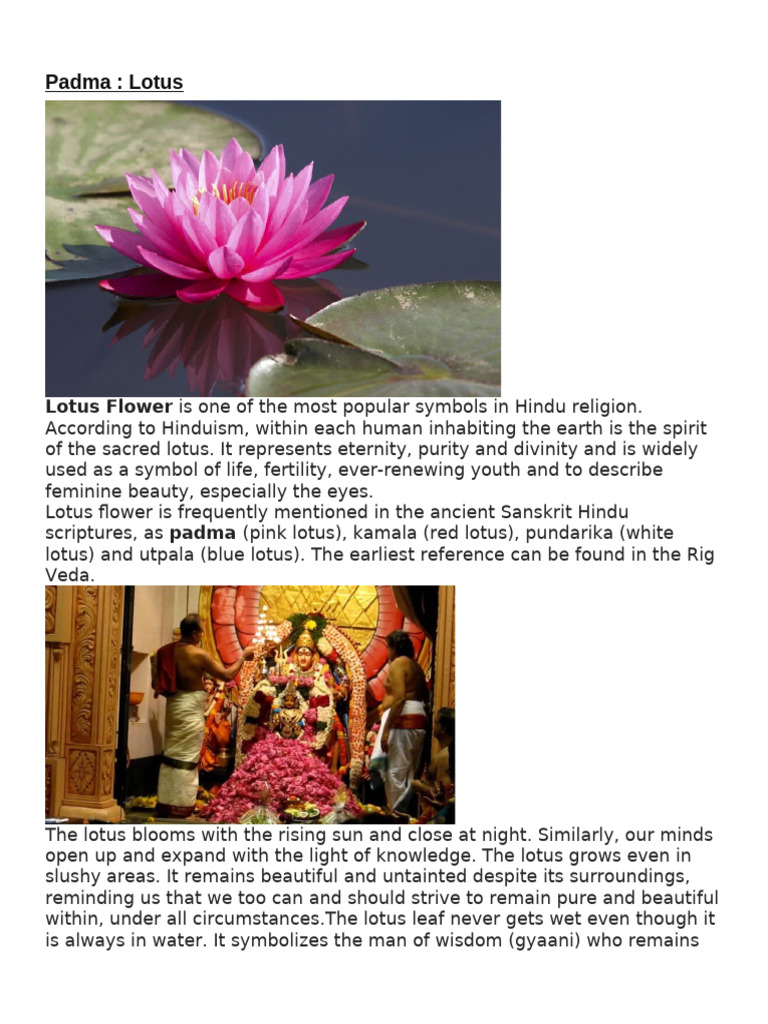 Padma | PDF | Vishnu | Indian Philosophy