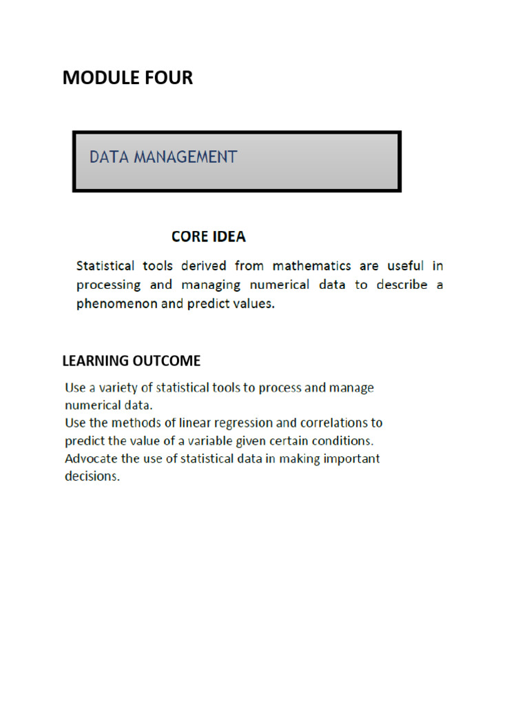 GE ELECT 4 MMW Module 4 Lesson 4.1 | PDF