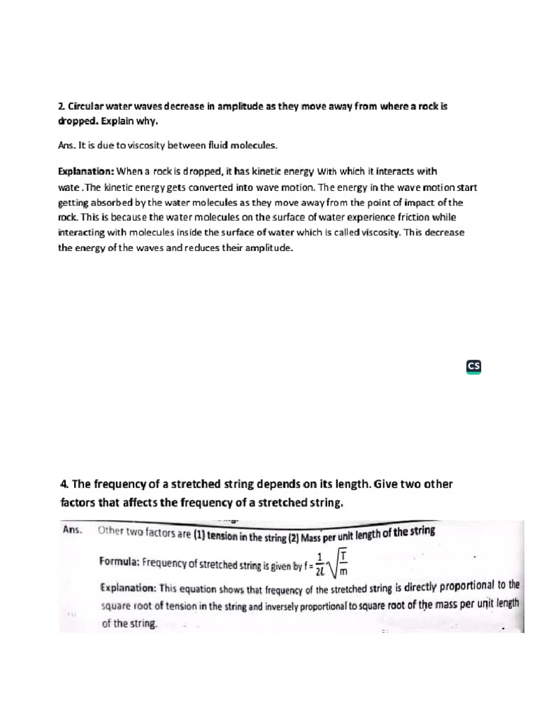 Chap. 9 Short Questions | PDF