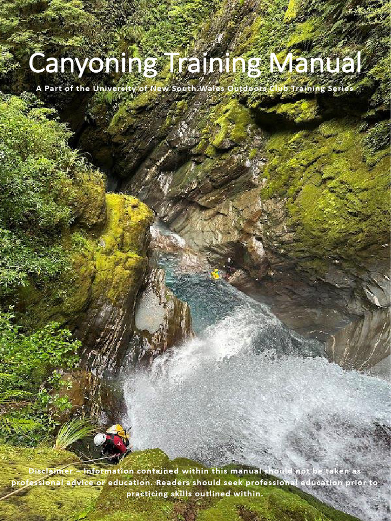Canyoning Training Manual Guide | PDF | Knot | Anchor