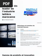 Centrale Danone | PDF | Produits laitiers | Maroc