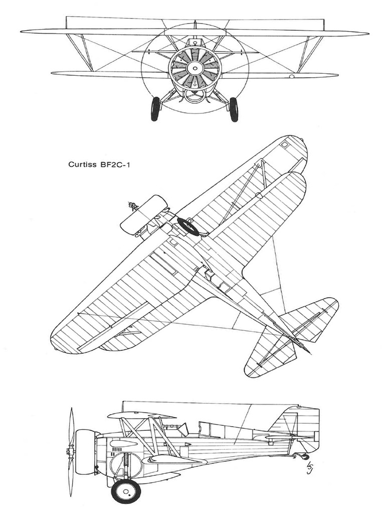 Curtiss BF2C Goshawk - Hawk III Model 68 | PDF