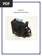 Color Determination in Water Samples | PDF | Spectrophotometry | Water ...