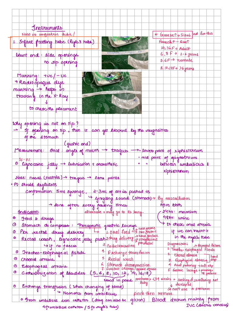 Paed Intruments | PDF