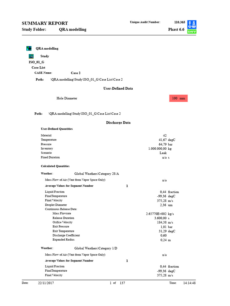 Attachment D - PHAST Result | PDF | Drop (Liquid) | Liquids