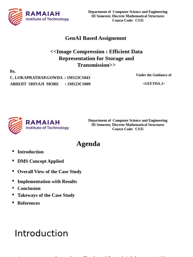 DMS_Final_Presentation (2) | PDF | Data Compression | Applied Mathematics