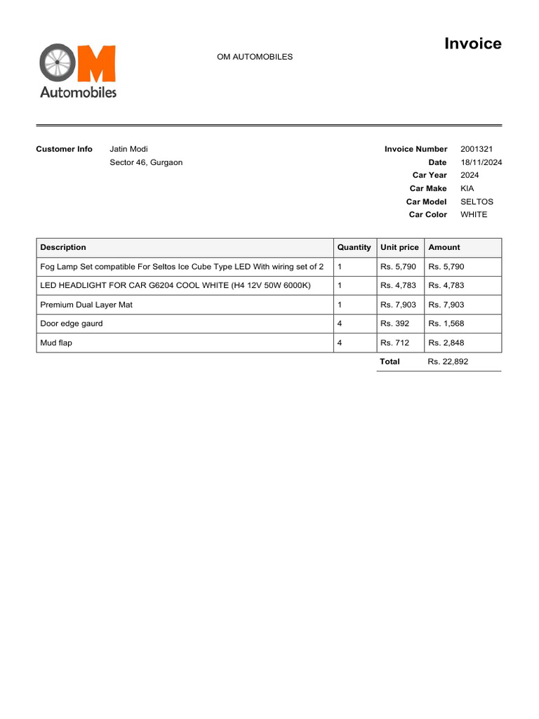 Invoice 2001321 | PDF