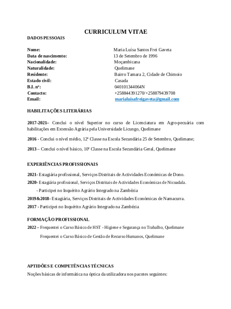 CV Global-Maria - Luisa.gaveta 0 | PDF