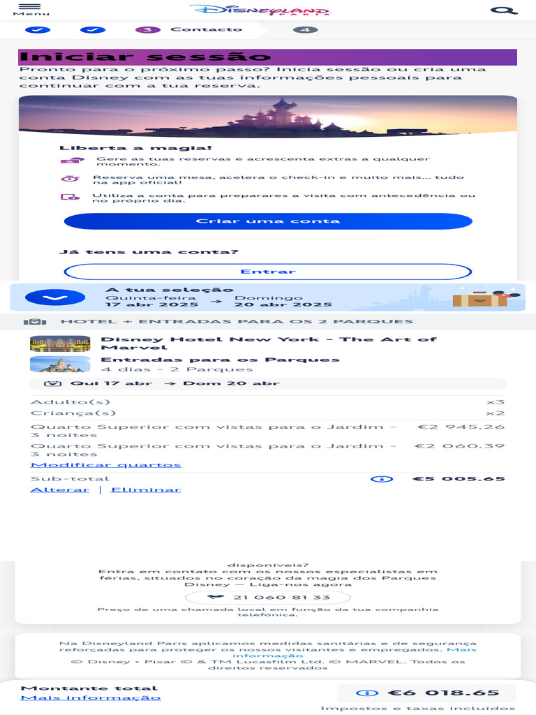 Reserva de Hotel+Entradas para Disneyland Paris Iniciar Sessão Na Conta 2 | PDF | The Walt ...