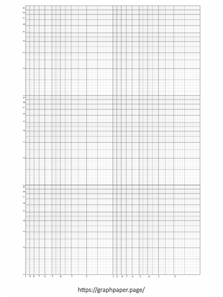 Log Graph Paper Page A4 Printable 3 Decades | PDF