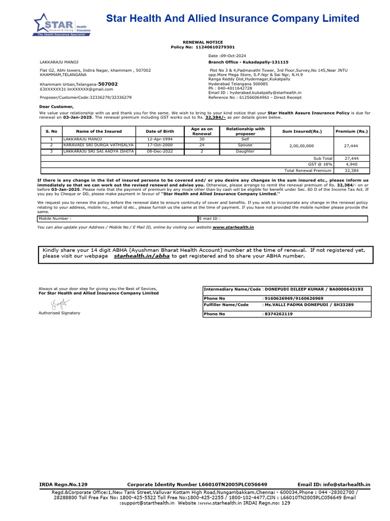 Renewal Notice | PDF | Payments | Financial Services