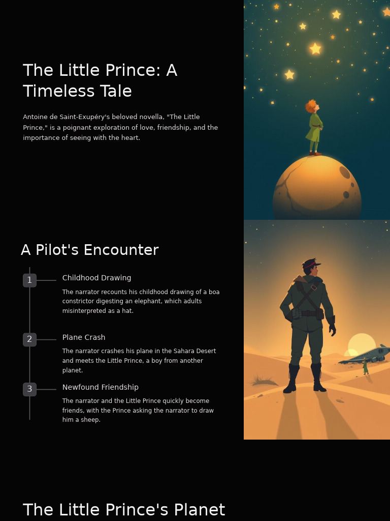 The Little Prince A Timeless Tale | PDF | The Little Prince