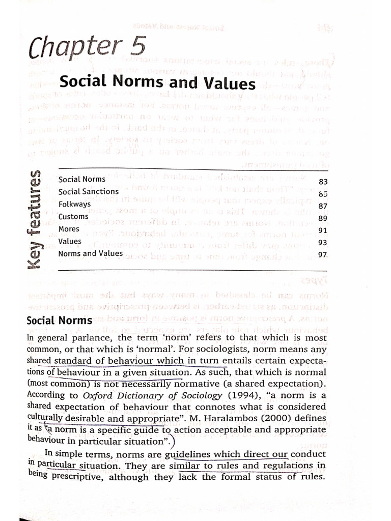 Social Norms and Values | PDF