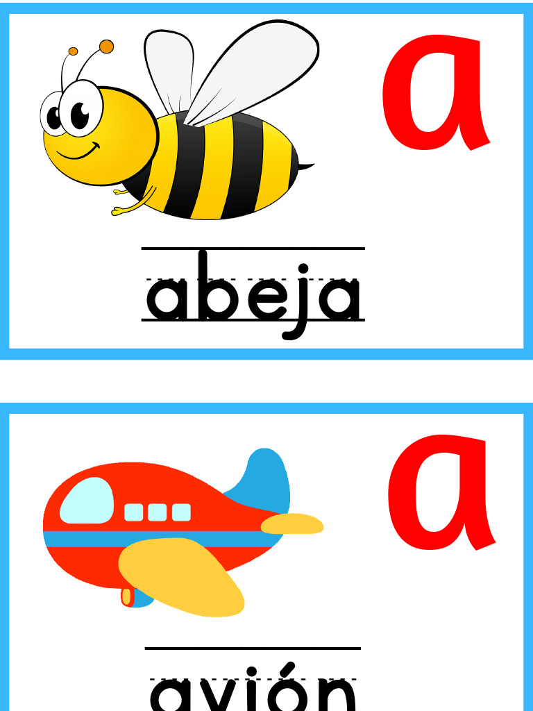 Flash Card Vocales | PDF