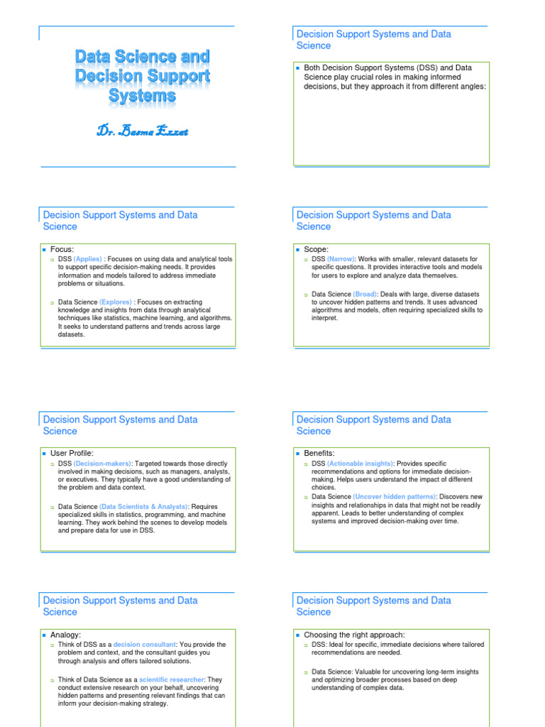 DS615 - Lect 1- Introduction | PDF | Data Science | Decision Support System