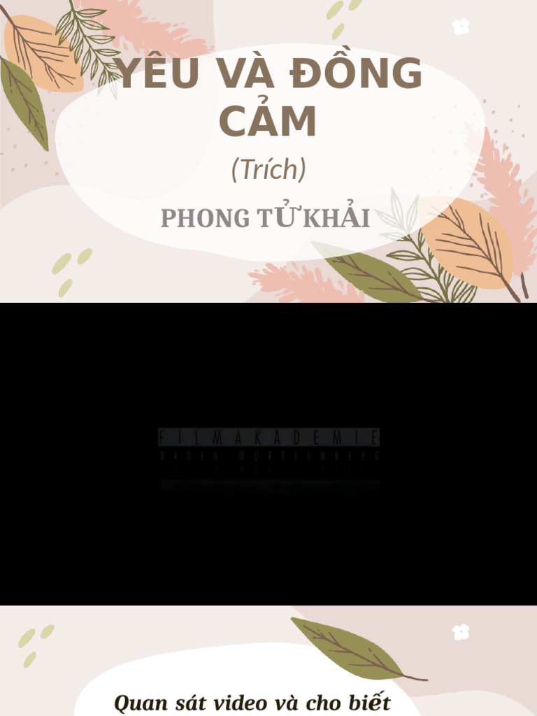 Yêu Và Đ NG C M: (Trích) | PDF