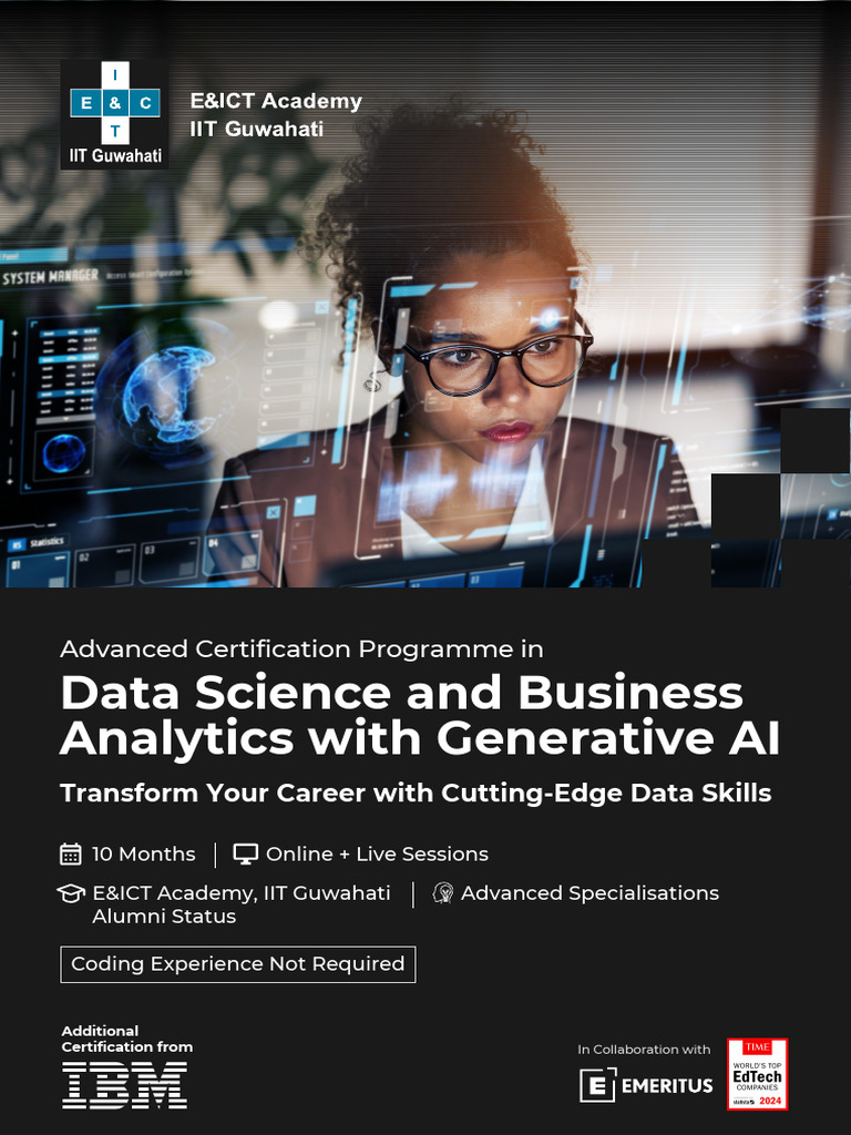 IITG DSBA Brochure Batch 1 1 | PDF | Statistics | Machine Learning