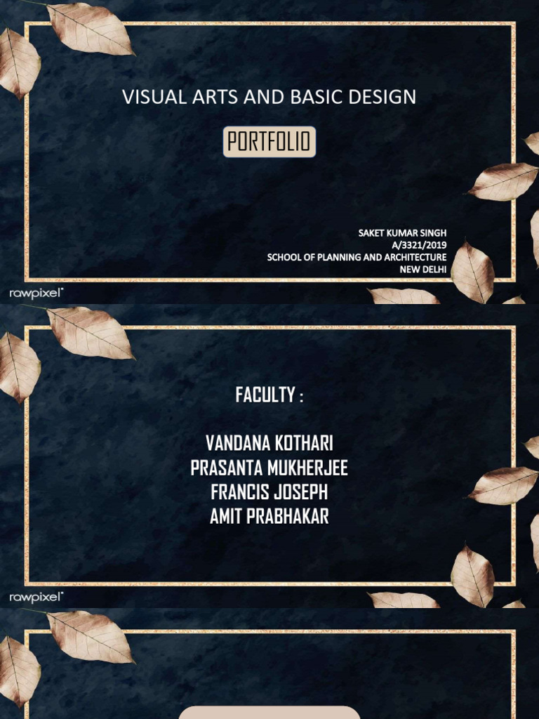 Visual Arts Portfolio | PDF