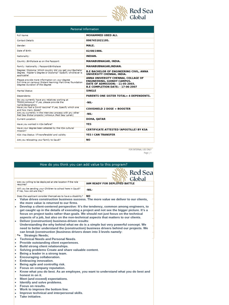 RSG-HR-FRM-0030 - Pre-Screening Form (1) - 4 | PDF
