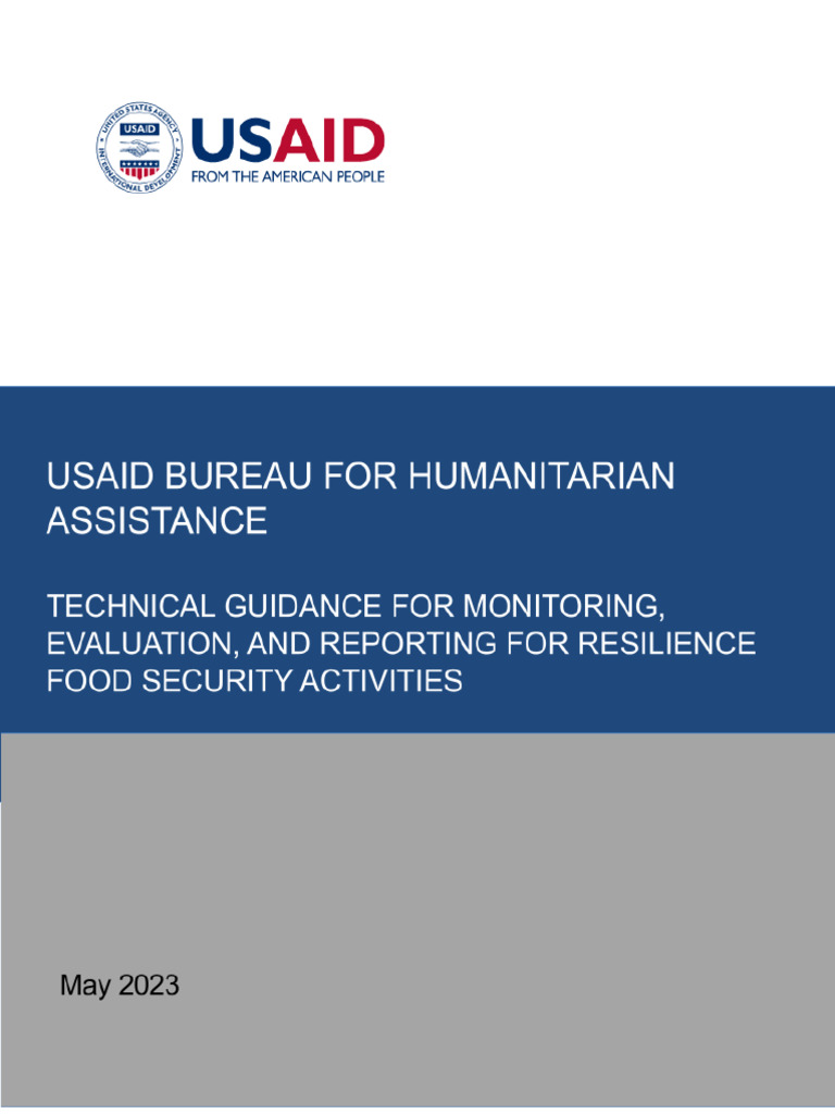 USAID/BHA Resilience Food Security Guide | PDF | Evaluation | Qualitative Research