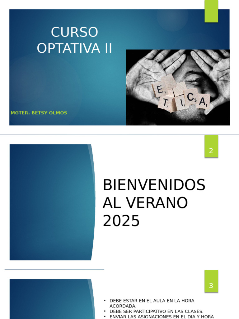 Curso Optativa 1 | PDF | aduana | Moralidad