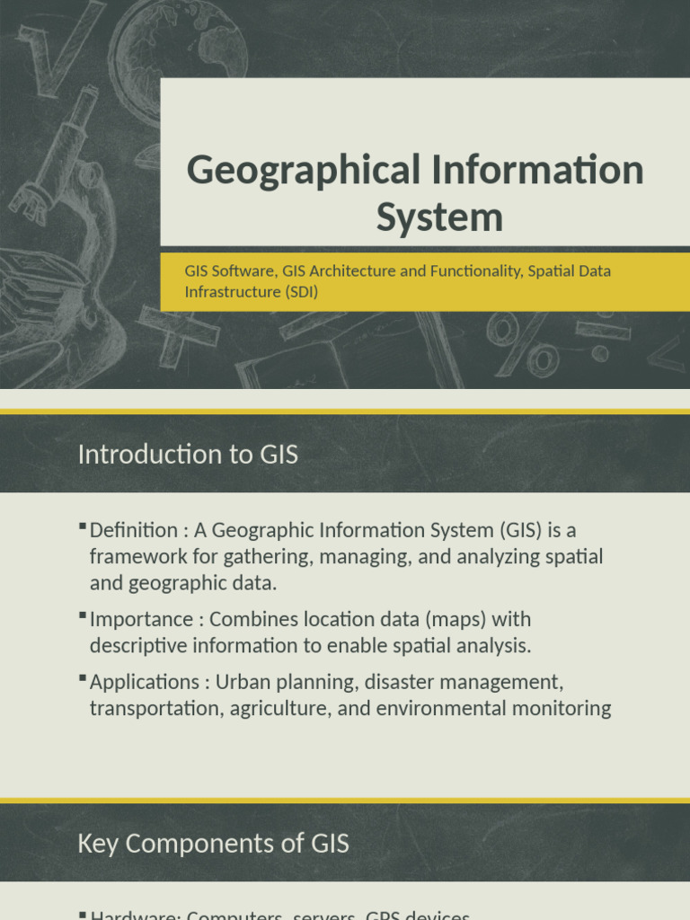 Gis Presentation Pdf Geographic Information System Spatial Analysis