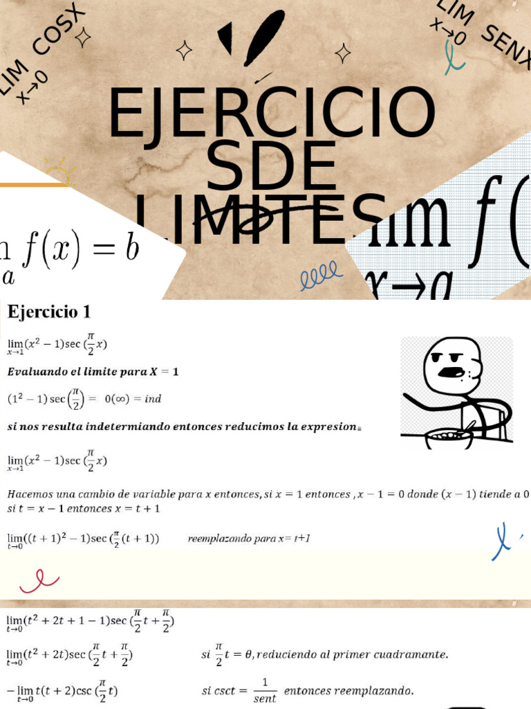Ejercicios de Limites Exp | PDF