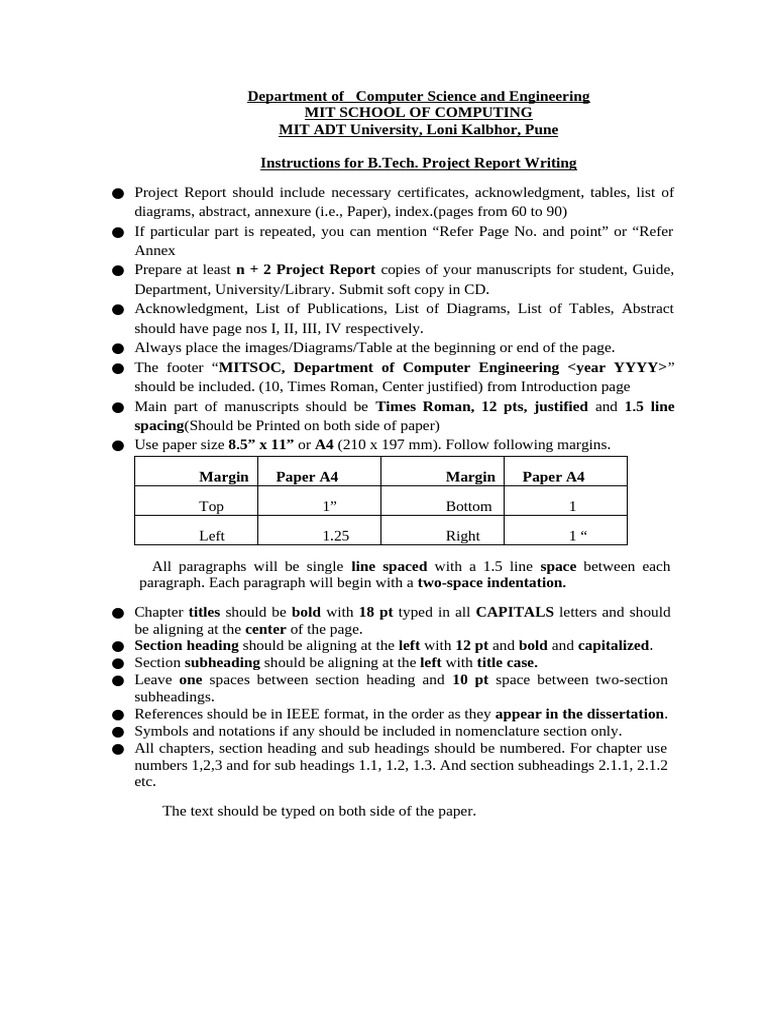 Annexure 6 - Project Report Format - Guidelines - SKP | PDF | Software ...