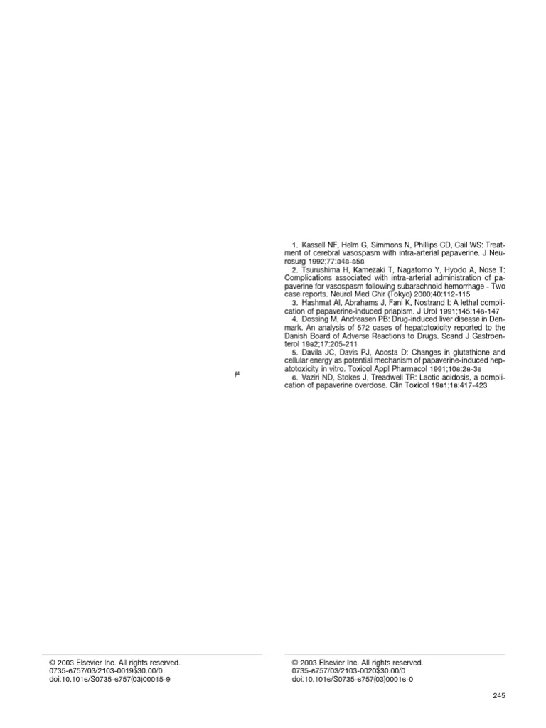 studiu papaverina | PDF | Cardiopulmonary Resuscitation | Diseases And Disorders