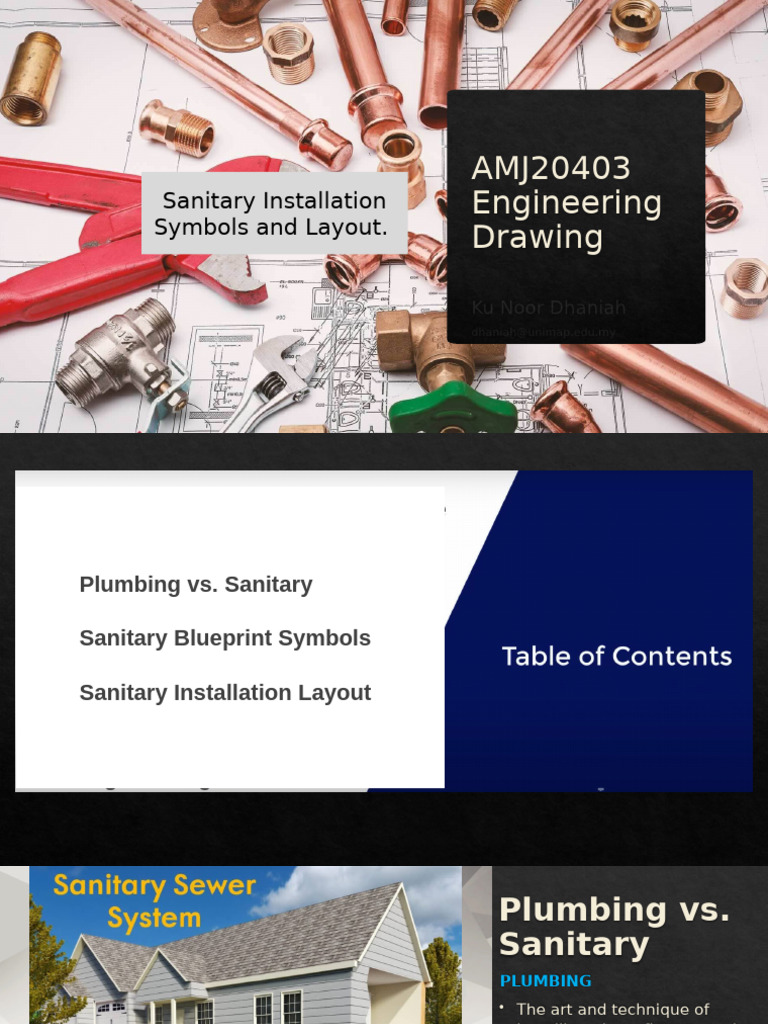 AMJ20403 Engineering Drawing-W9-Sanitary Installation Symbols and ...