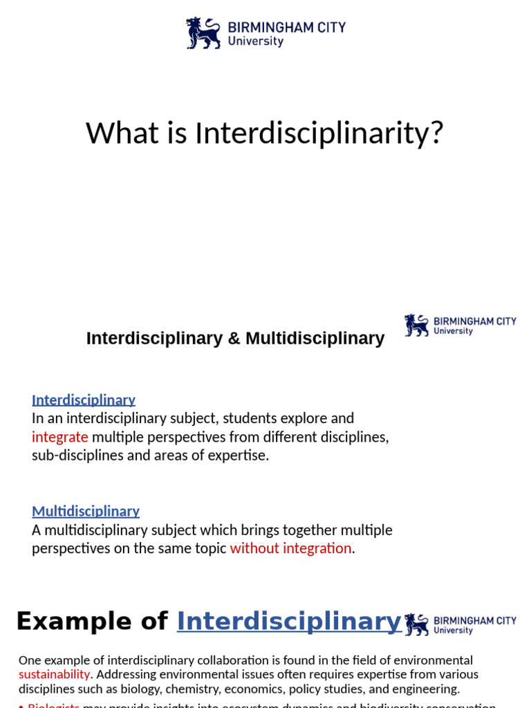 What is Interdisciplinarity | PDF | Interdisciplinarity | Cancer