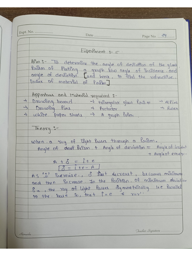 Physics Practical File Term-2 | PDF