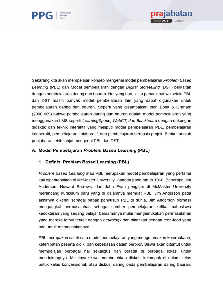 PBL dan Digital Storytelling dalam Pembelajaran | PDF