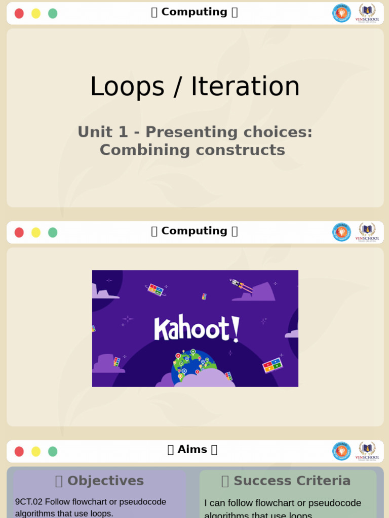 9.1.5 - Loops and Iteration | PDF | Control Flow | Iteration