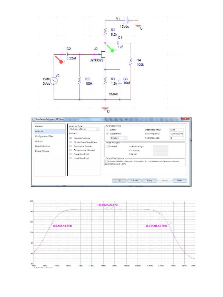 JFET Amplifier Using 2N3822 FET | PDF