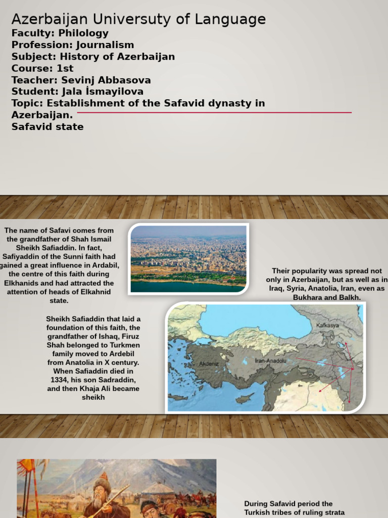 Safavid Dynasty's Rise in Azerbaijan | PDF